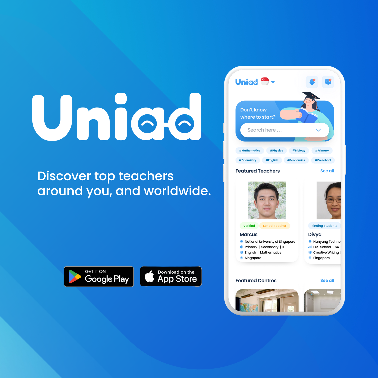 Download Uniad - Superapp connecting Top Tutors, Tuition and Resources